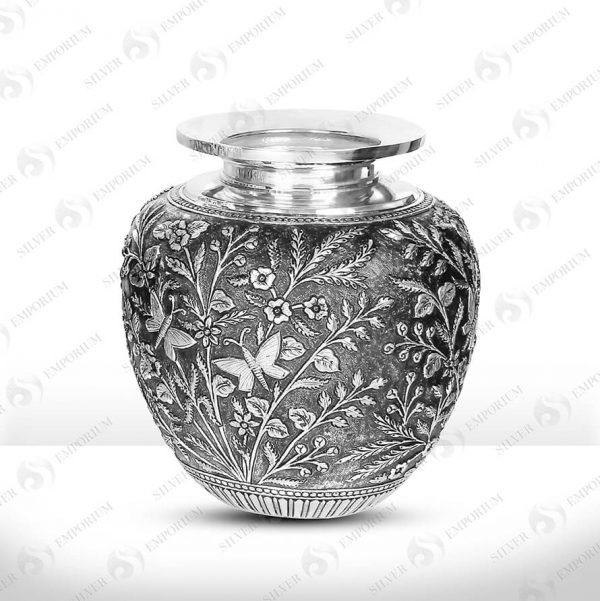 Silver Ganesh and Laxmi Kalash – Silver Emporium