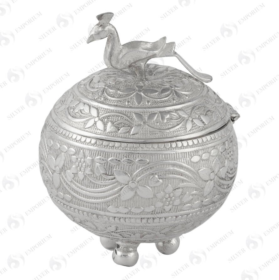 Dull Eng Powder Box – Silver Emporium