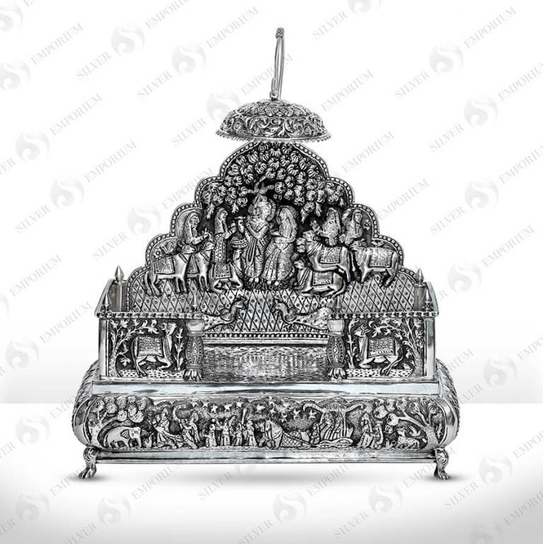 silver singhasan for god – Silver Emporium