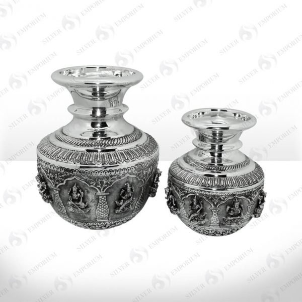 Silver Elephant Base Kalash – Silver Emporium